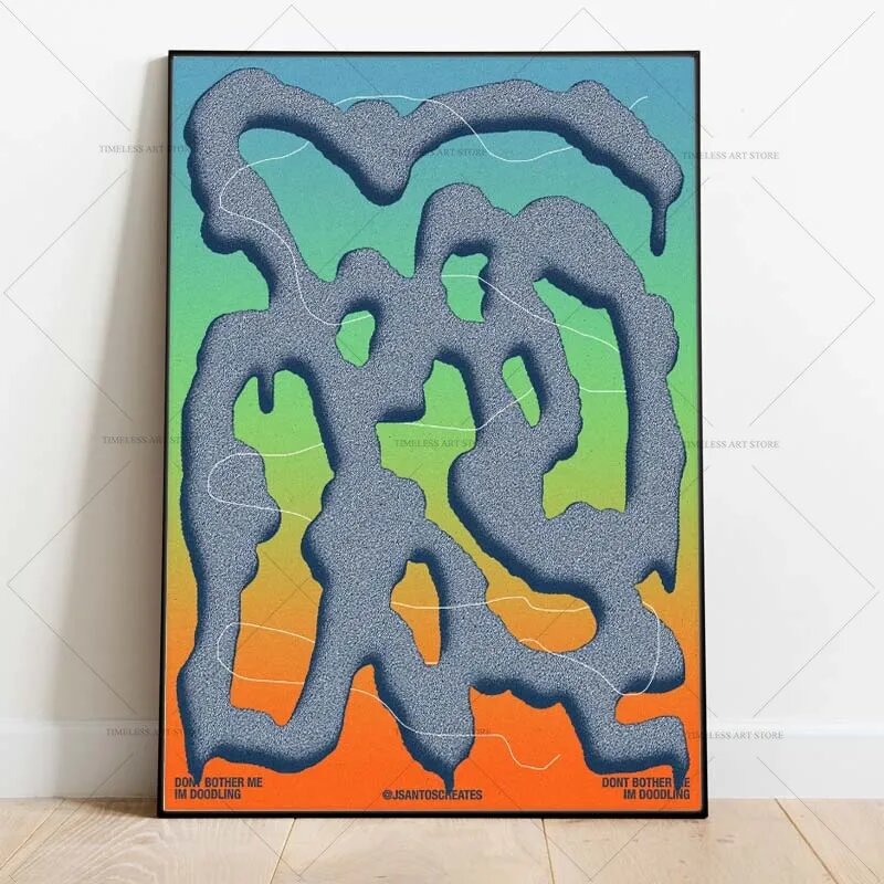 Настенный постер "Абстракция", 30x42см, цвет 2