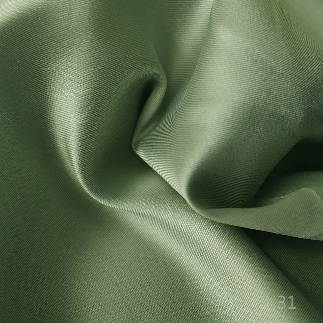 Микадо, ткань для свадебных платьев, 100% полиэстер 5M, Зеленый, Sage green