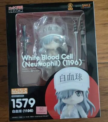Bandai Nendoroid 1579 Hataraku Saibou Black White Blood Cell