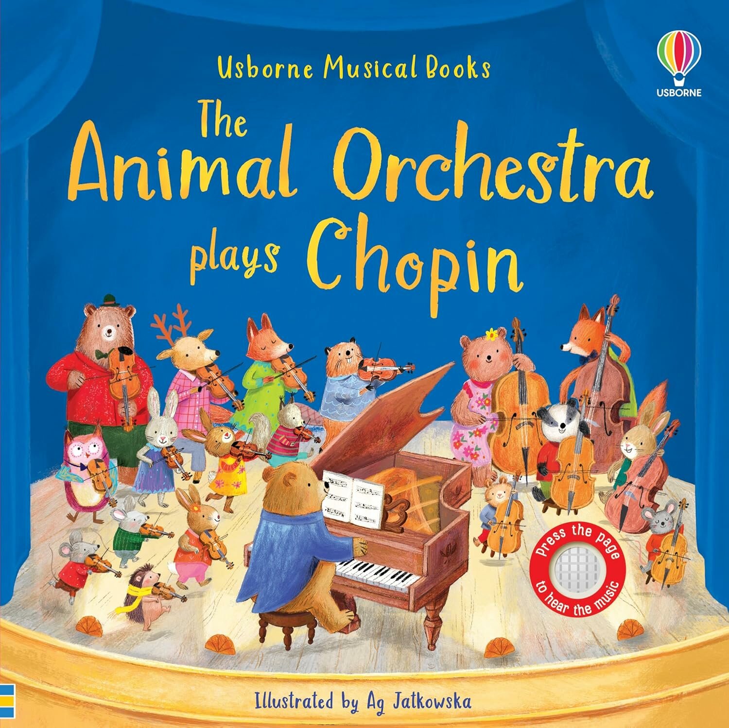 Книга со звуком Usborne, The Animal Orchestra Plays Chopin