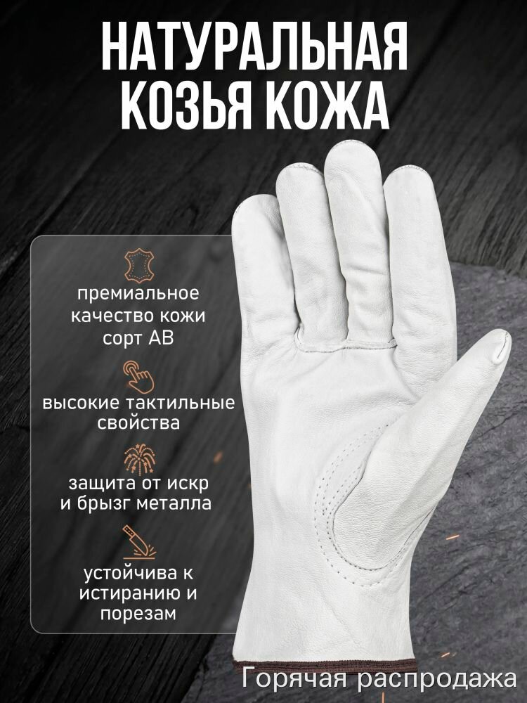 Краги кожаные Alpha Tauri размер 9