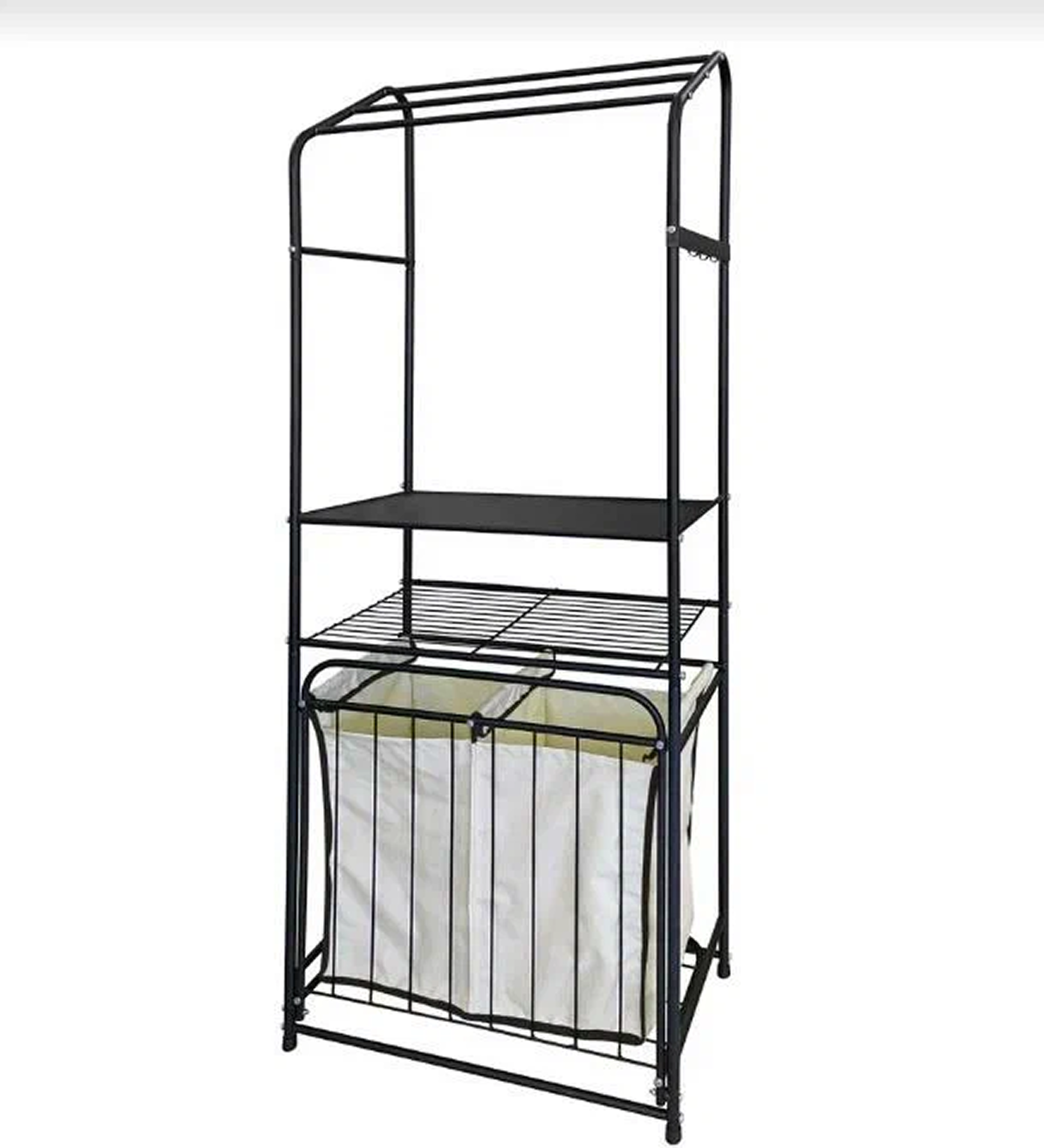 Стеллаж Исток СКП12, напольный, решетчатый, черный, сталь, 160x35x60 см