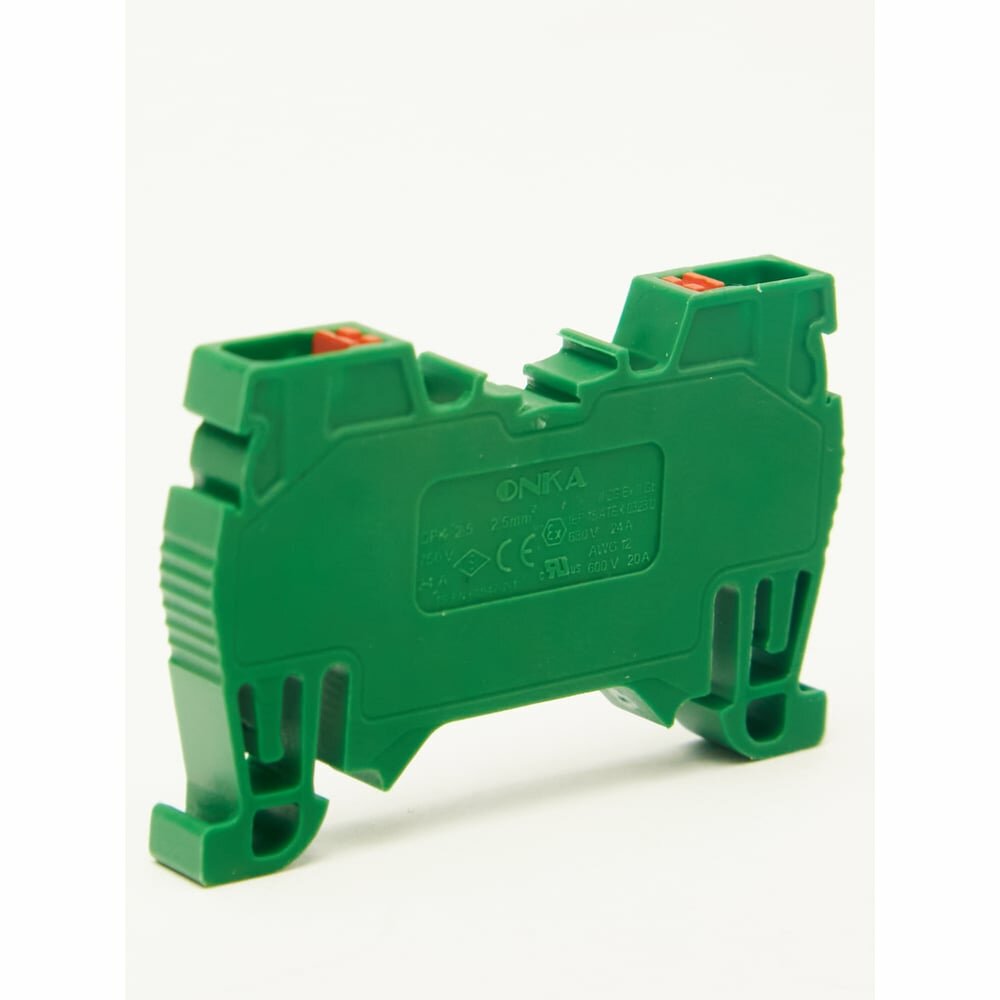 Клемма пружинная Onka OPK 2,5, 2,5 кв мм (зеленый) 1020020