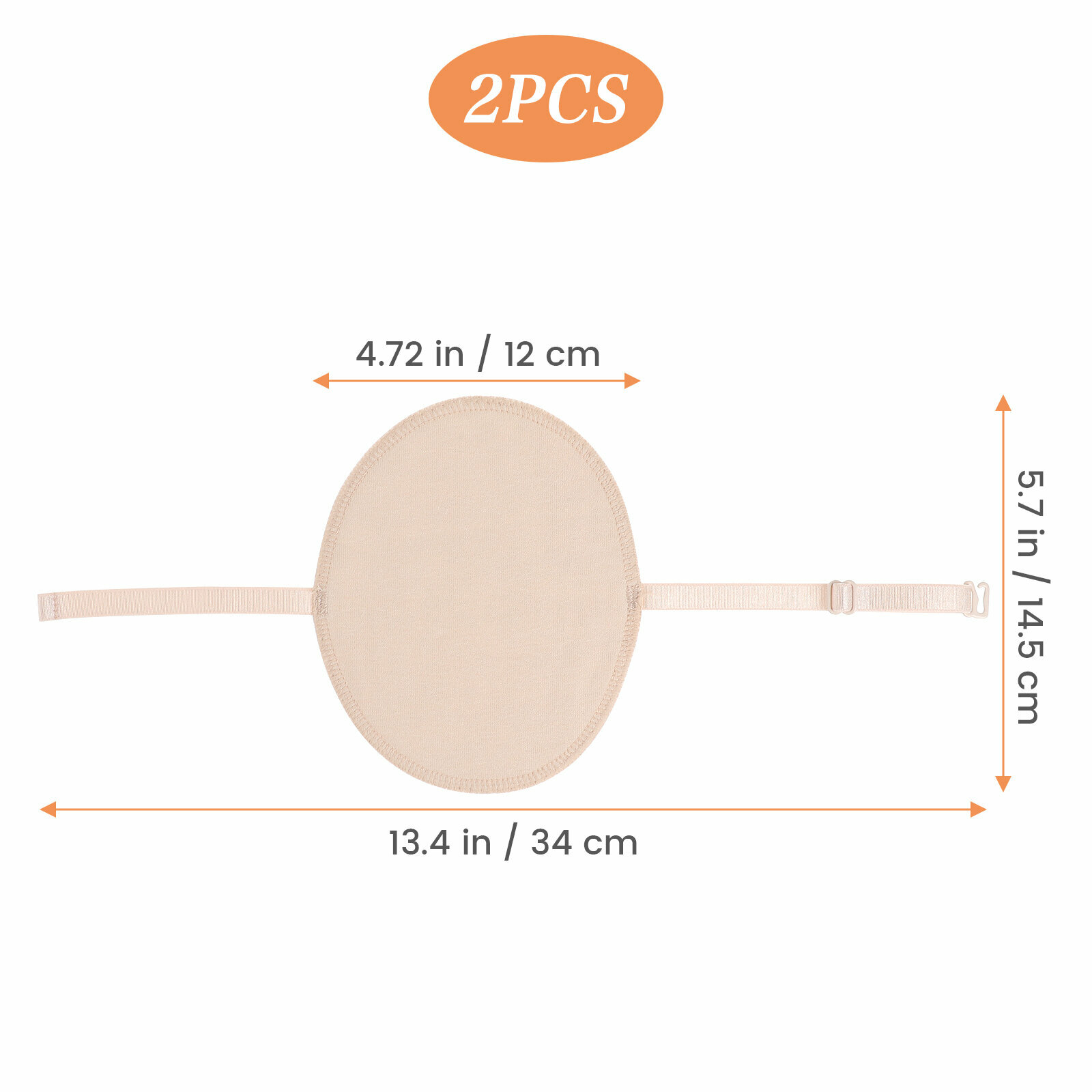 Подмышки От Пота 1 Pair Защитные Подкладки Под Мышками Размер 34X14X1cm Beige