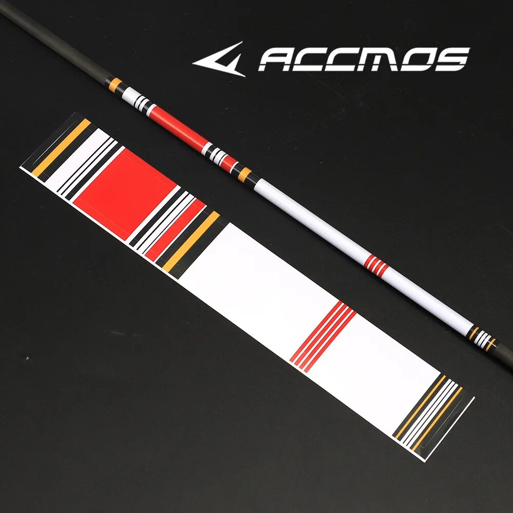 ACCMOS наклейки на стержень стрелы red white 14pcs