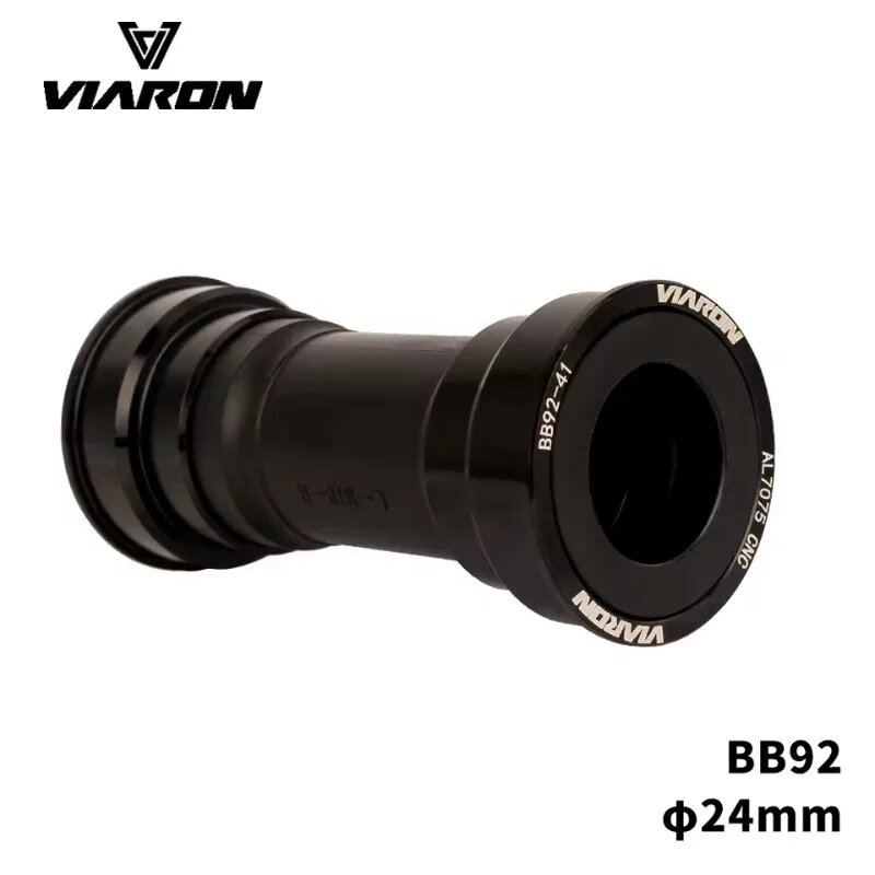 Каретка BB92 Pressfit 24мм виарон красная/черная Черный, Black