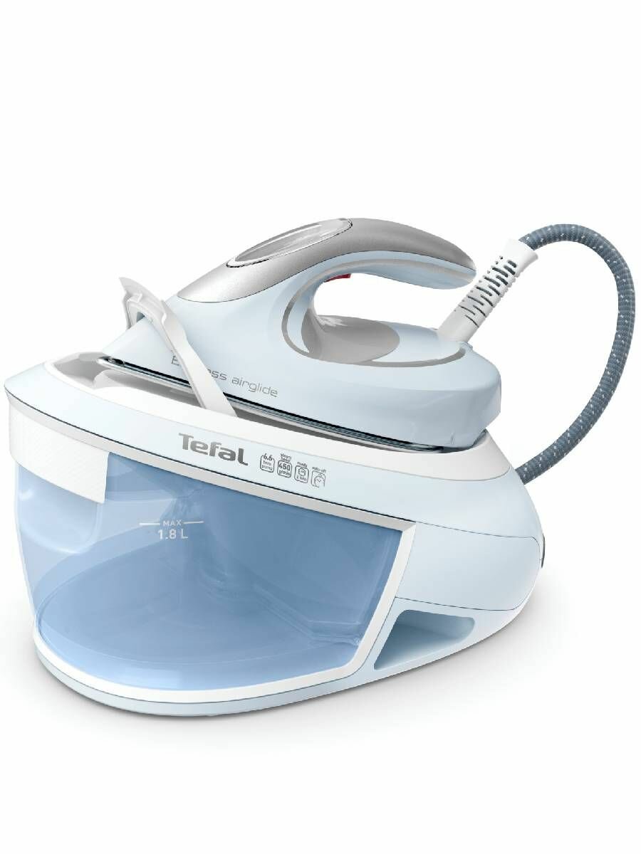 Парогенератор Tefal Express Airglide SV8028E0, 6.6 бар, 2800 Вт, подошва Durilium AirGlide, защита от накипи