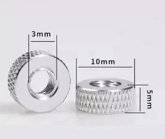 Анодированные гайки M3 M4 M5 M6 различных цветов M5-5pcs, Серебряный, Silver
