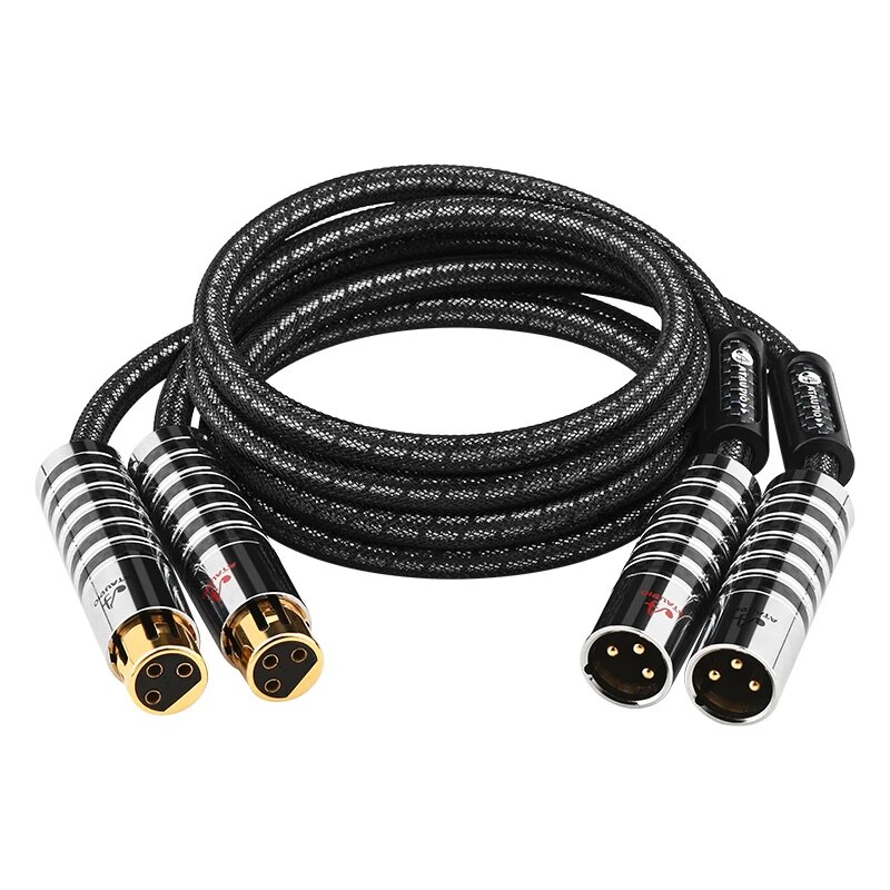 ATAUDIO HiFi XLR кабель OCC посеребренный 2XLR 0.5m