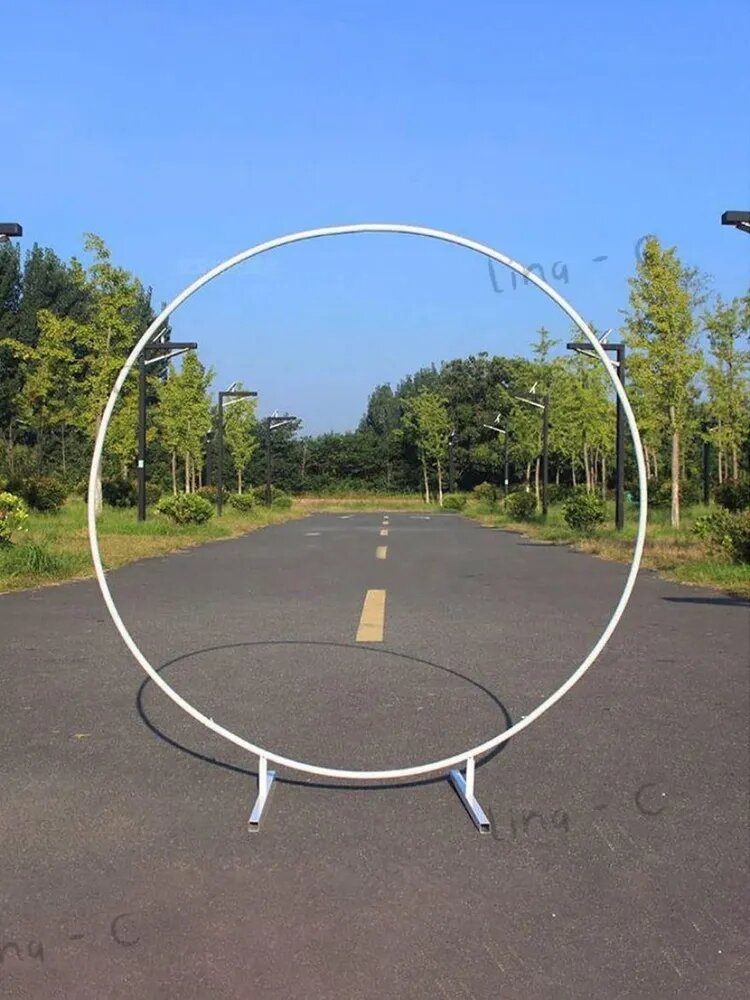 Каркас для фотозоны Круглый, Белый, Металлический, Новая модель 2025