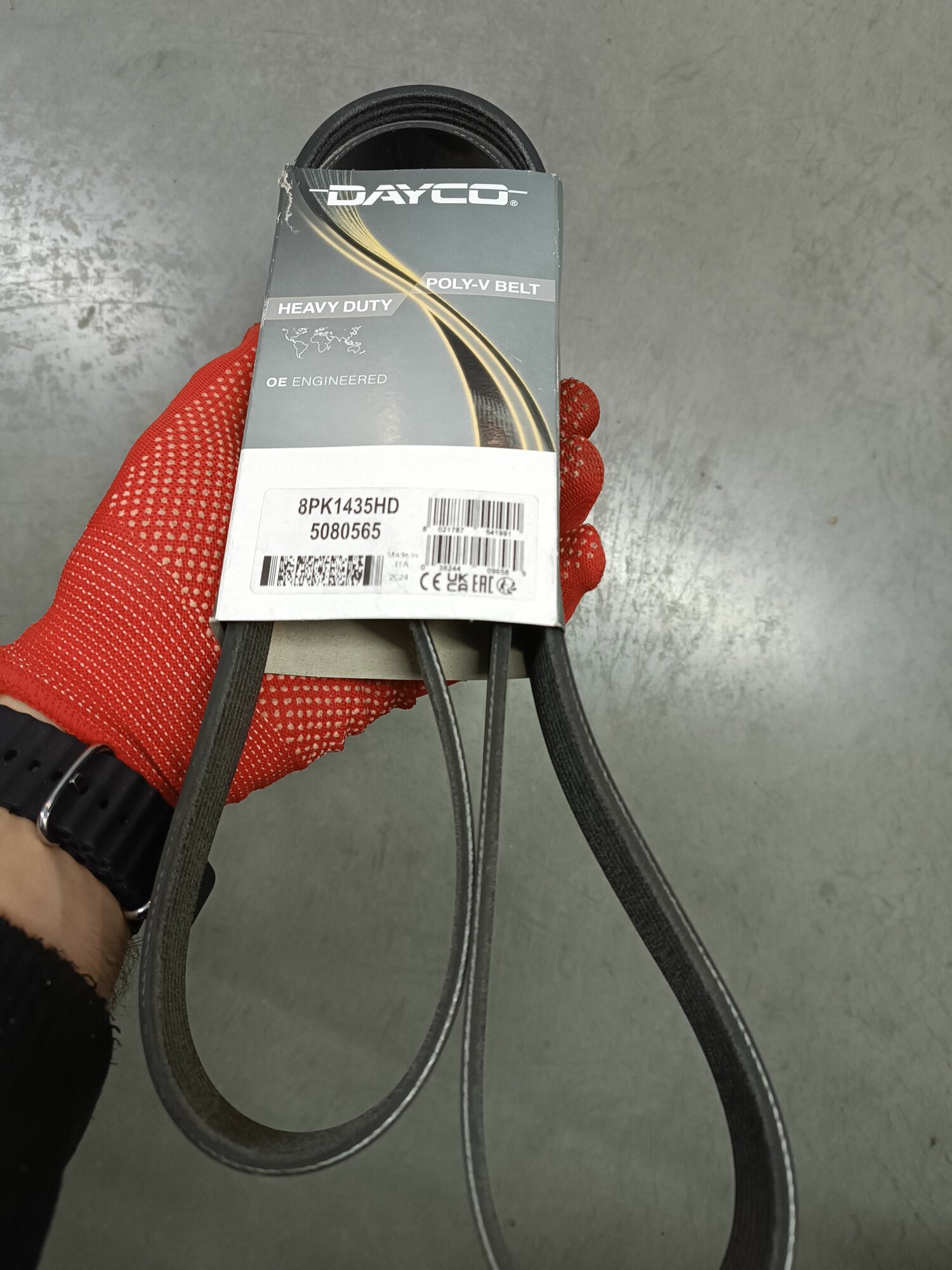 Ремень поликлиновой 8PK1435 без кондиционера RVI Dxi11 , арт. 8PK1435HD Dayco