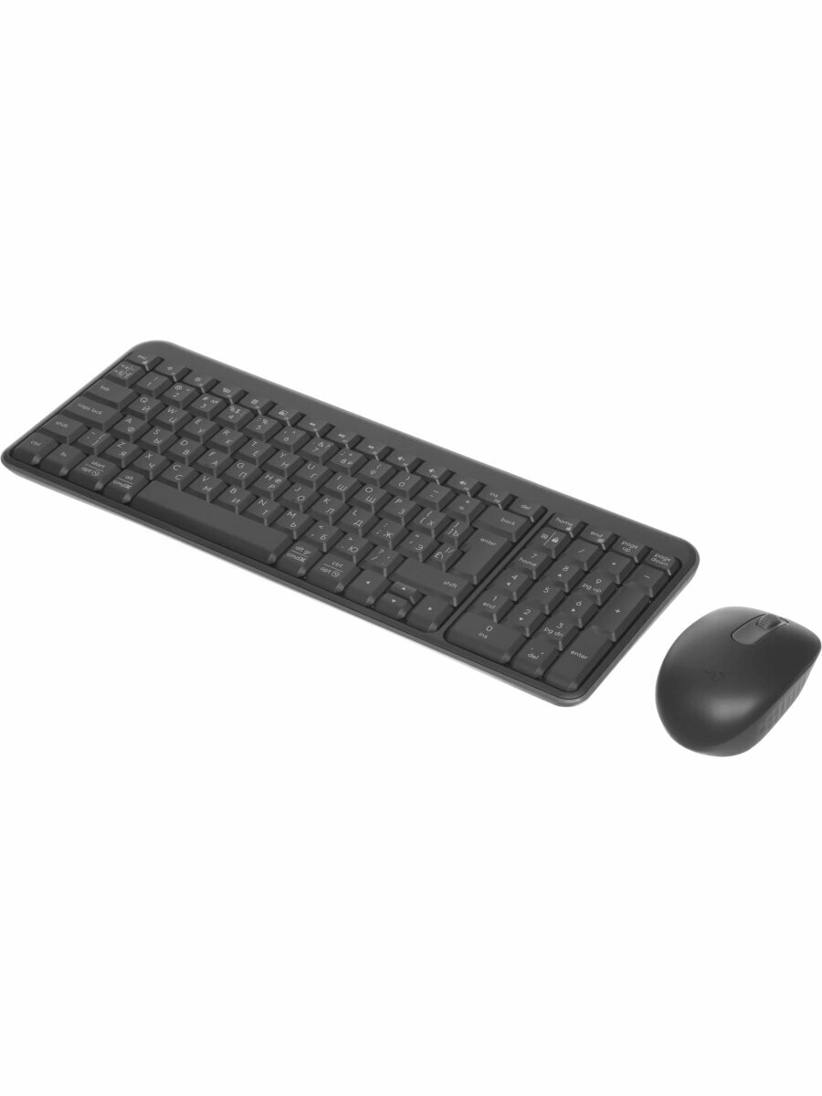 Клавиатура + мышь Logitech MK250 Compact MR0114 клав: графитовый мышь: графитовый USB беспроводная BT Multimedia