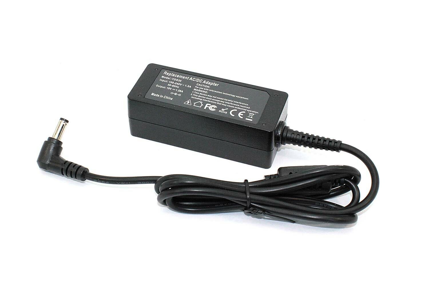 Блок питания (сетевой адаптер) для ноутбуков Toshiba 19V 1.58A 5.5 2.5mm 30W OEM