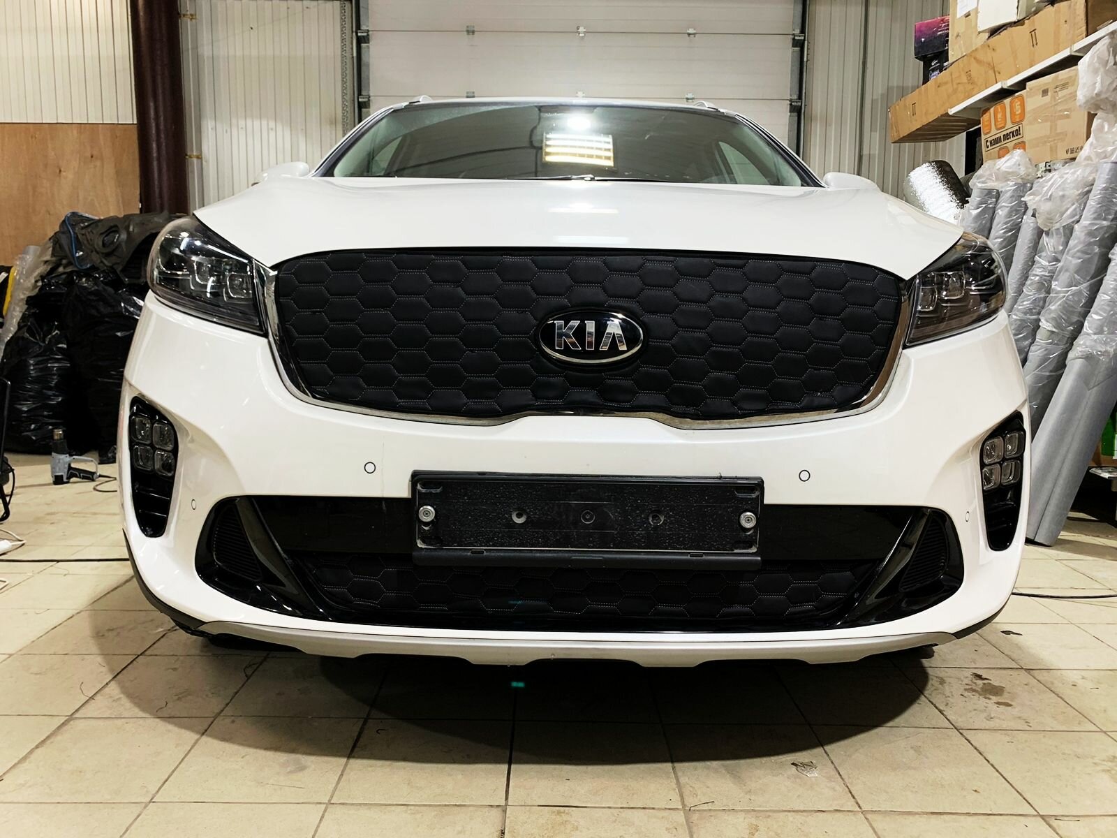 Утеплитель радиатора Экономия топлива Kia Sorento Prime (2017 -2020) Рестайлинг Киа Соренто Прайм
