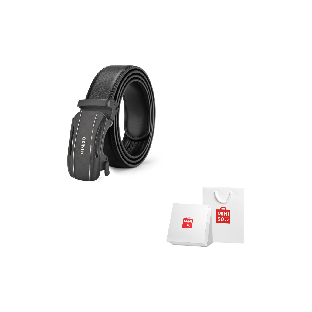 Miniso Ремни из коровьей кожи мужские 3,5 см 120