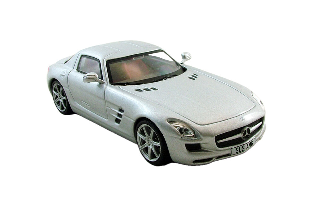 Модель коллекционная DEAGOSTINI Mercedes-benz sls amg (2010), mercedes-benz offizielle modell-sammlung 34, silver