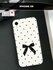Силиконовый чехол на Apple iPhone XR / Айфон XR с принтом Бантик на фоне в горош...