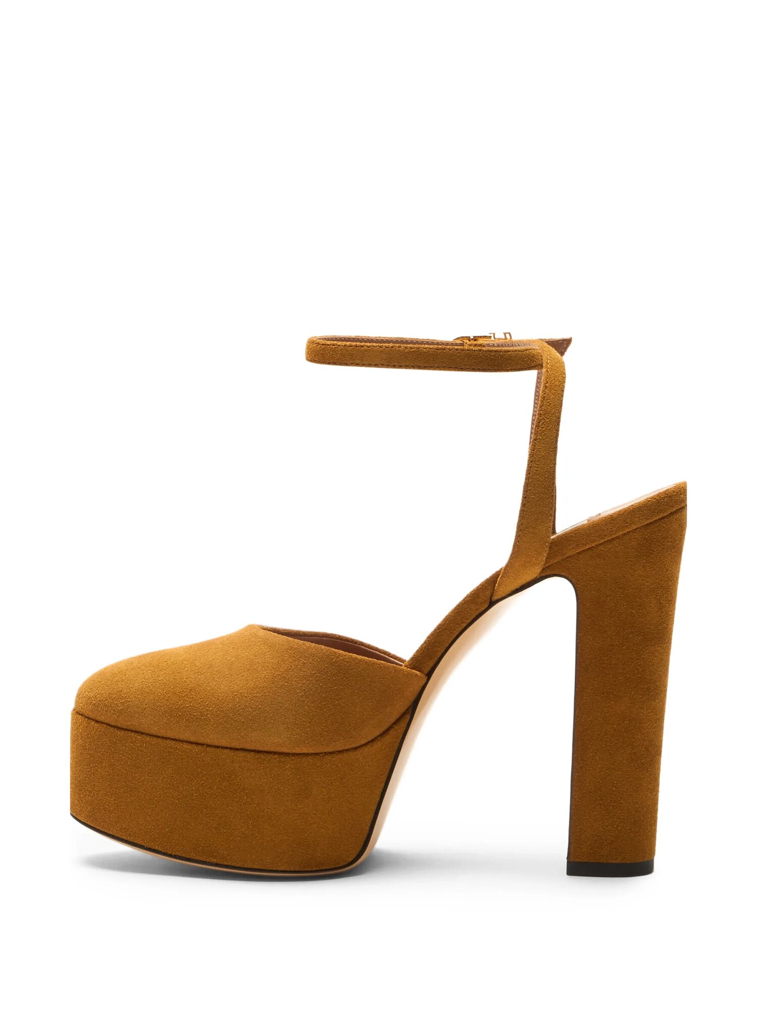 Туфли Casadei Patty C-Chain platform pumps, размер 35, коричневый — фото 1