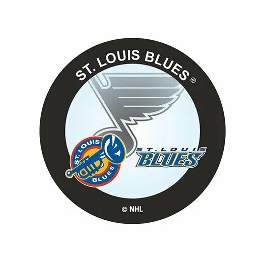 Rubena Шайба три логотипа St.Louis Blues