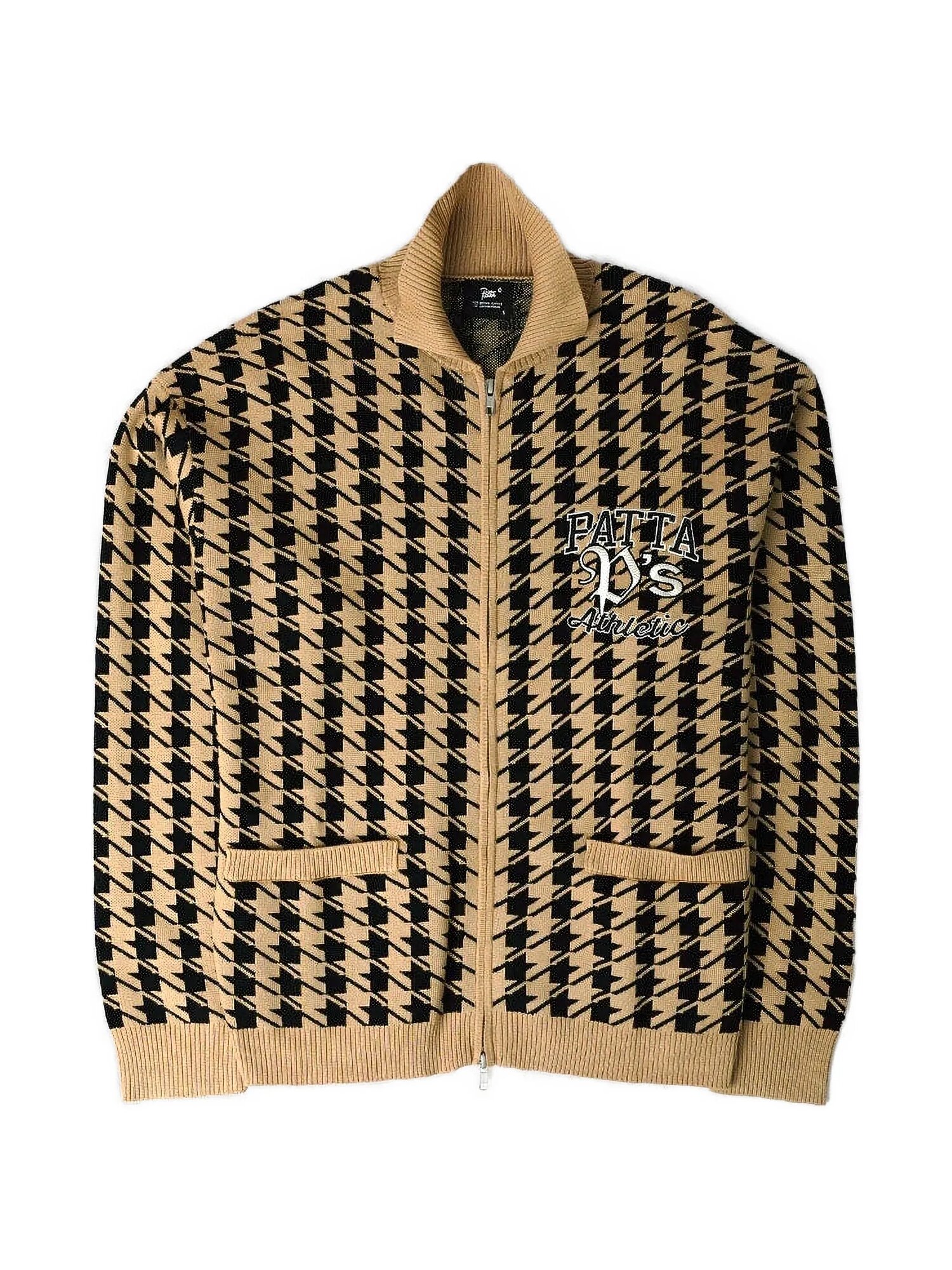 Кардиган Houndstooth-pattern zip-up cardigan
