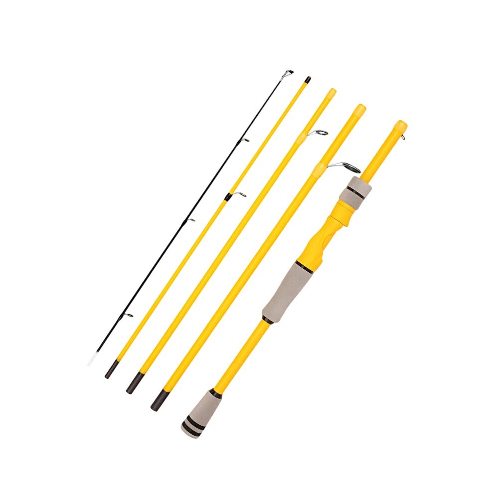TOOPRE телескопическая удочка для спиннинга 1.8М 2.1М Желтый, C 2.1 Spinnings rod
