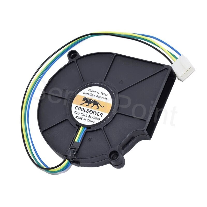 Вентилятор L+ для сервера COOLSERVER DC 12V 0.80A, 4-контактный, модели BB7515BU B127515BU