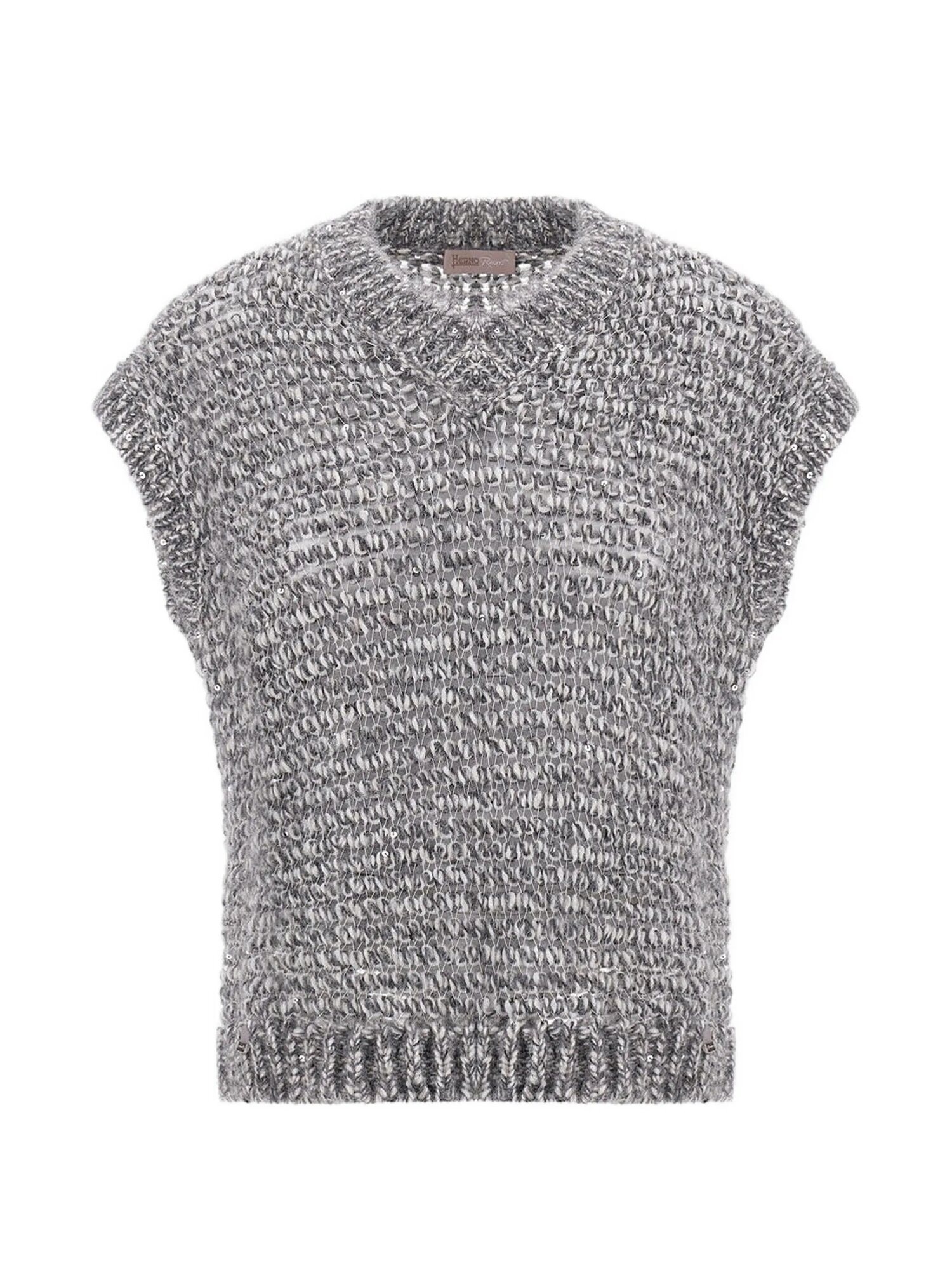 Жилет Sequin-embellished V-neck vest