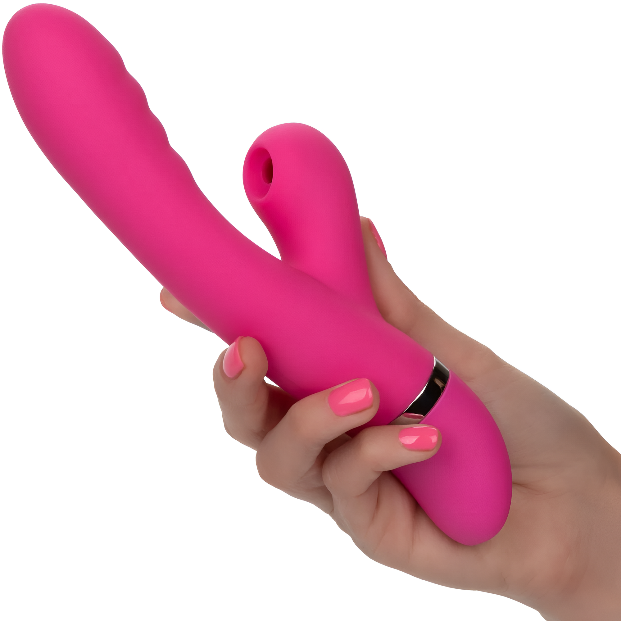 Вибратор-кролик California Exotic Foreplay Frenzy, с вакуумной стимуляцией и вибрацией