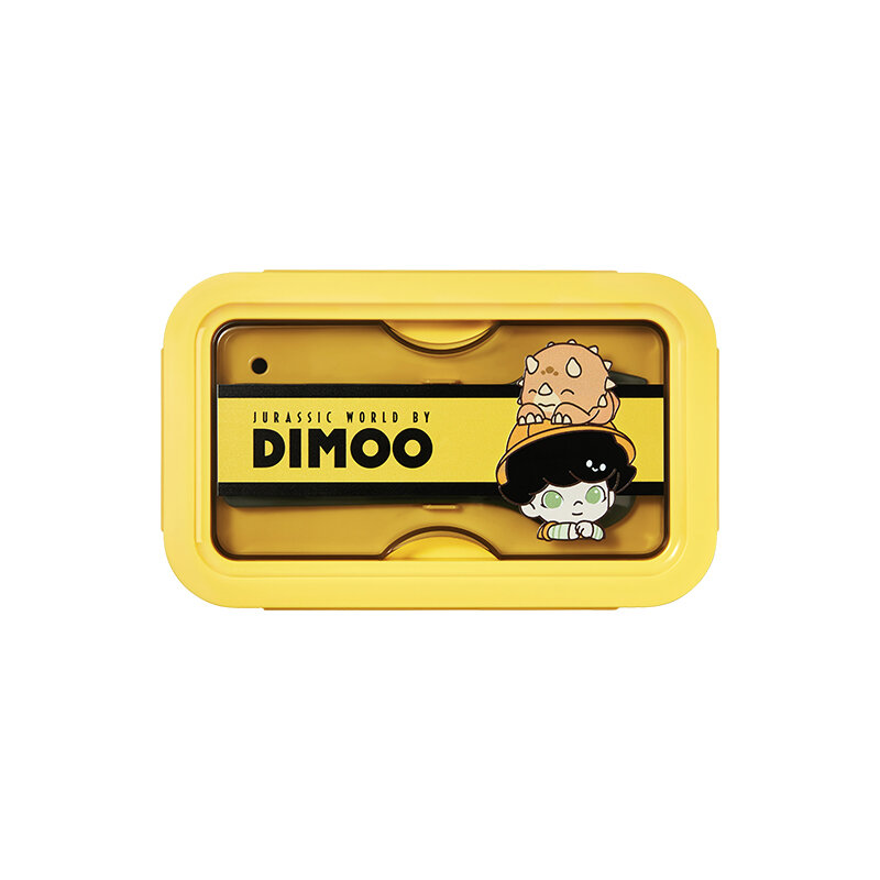 Пластиковый ланч-бокс унисекс POP MART IP Merch, 850 мл, желтый/яшма, 7cm EU