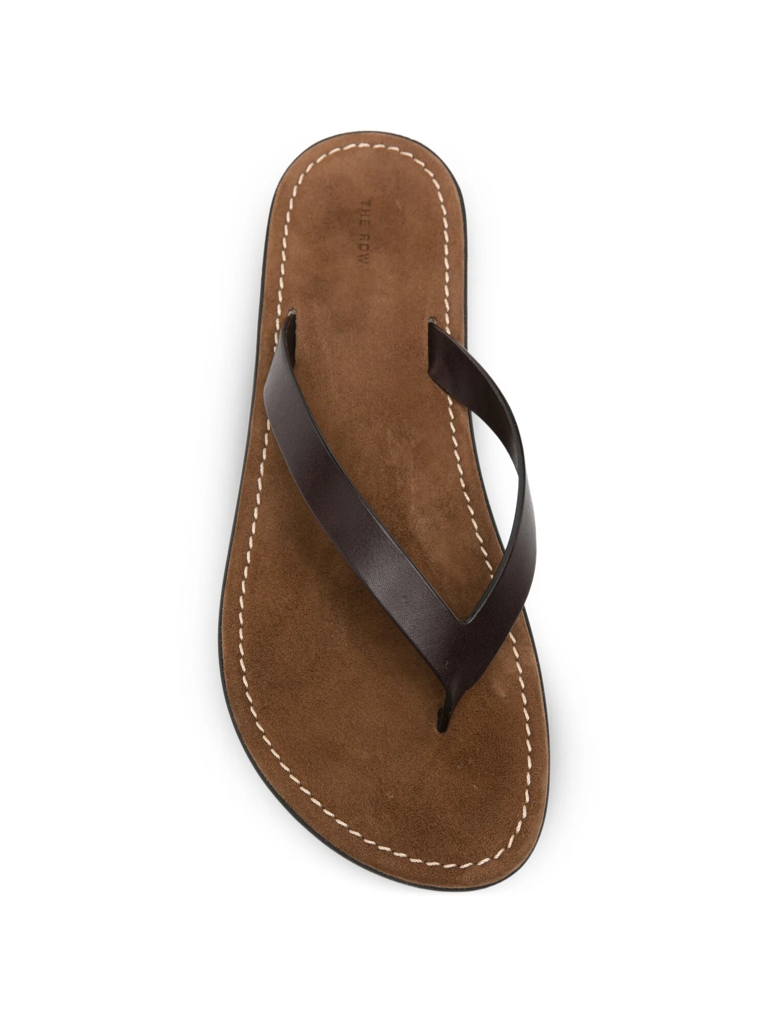 Босоножки THE ROW Leather sandals, размер 37, коричневый — фото 1