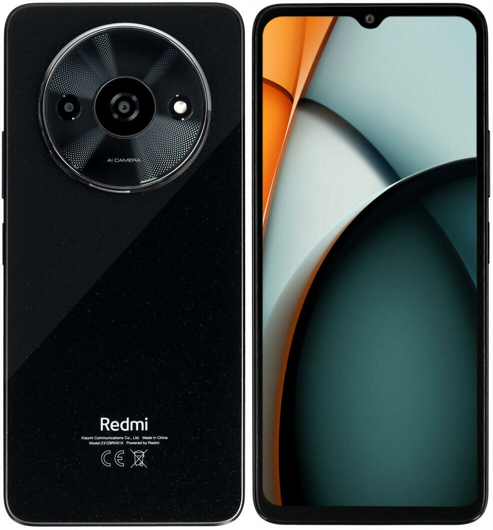 Смартфон Xiaomi Redmi A3 Pro, 4/128Gb, Black (Черный)