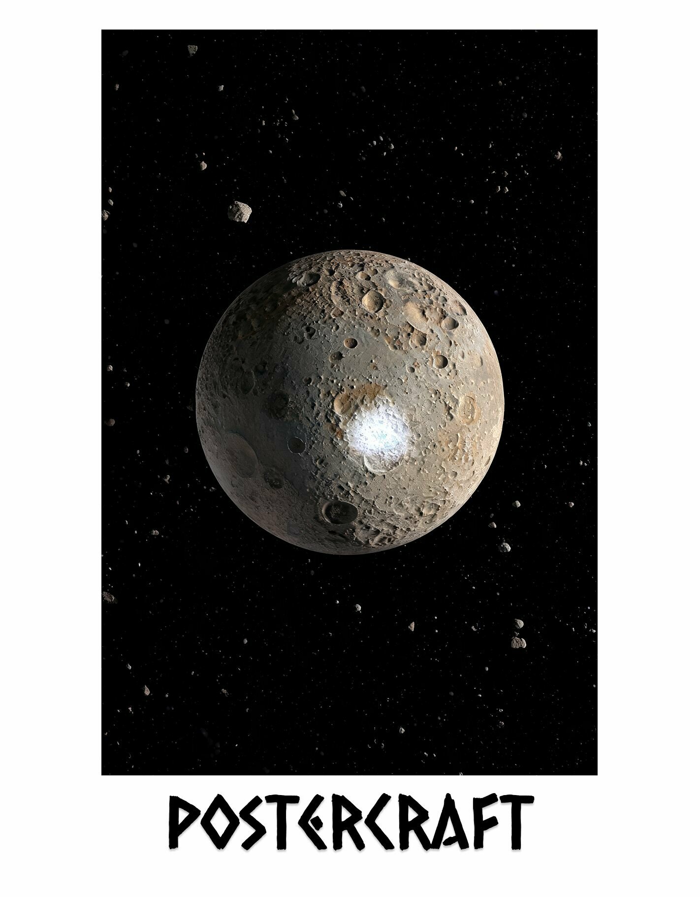 Постер "Церера" (Космос и Планеты), 29.7х21см, А4, глянцевый