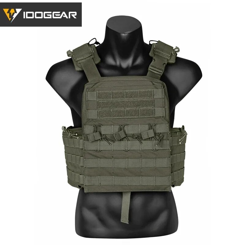 IDOGEAR Molle Cherry Plate Carrier тактический жилет Черный, Ranger Green