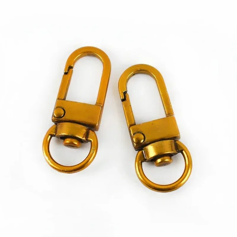 Meetee металлические пряжки-лобстеры 10 мм Желтый, 10mm-10Pcs, OldGold