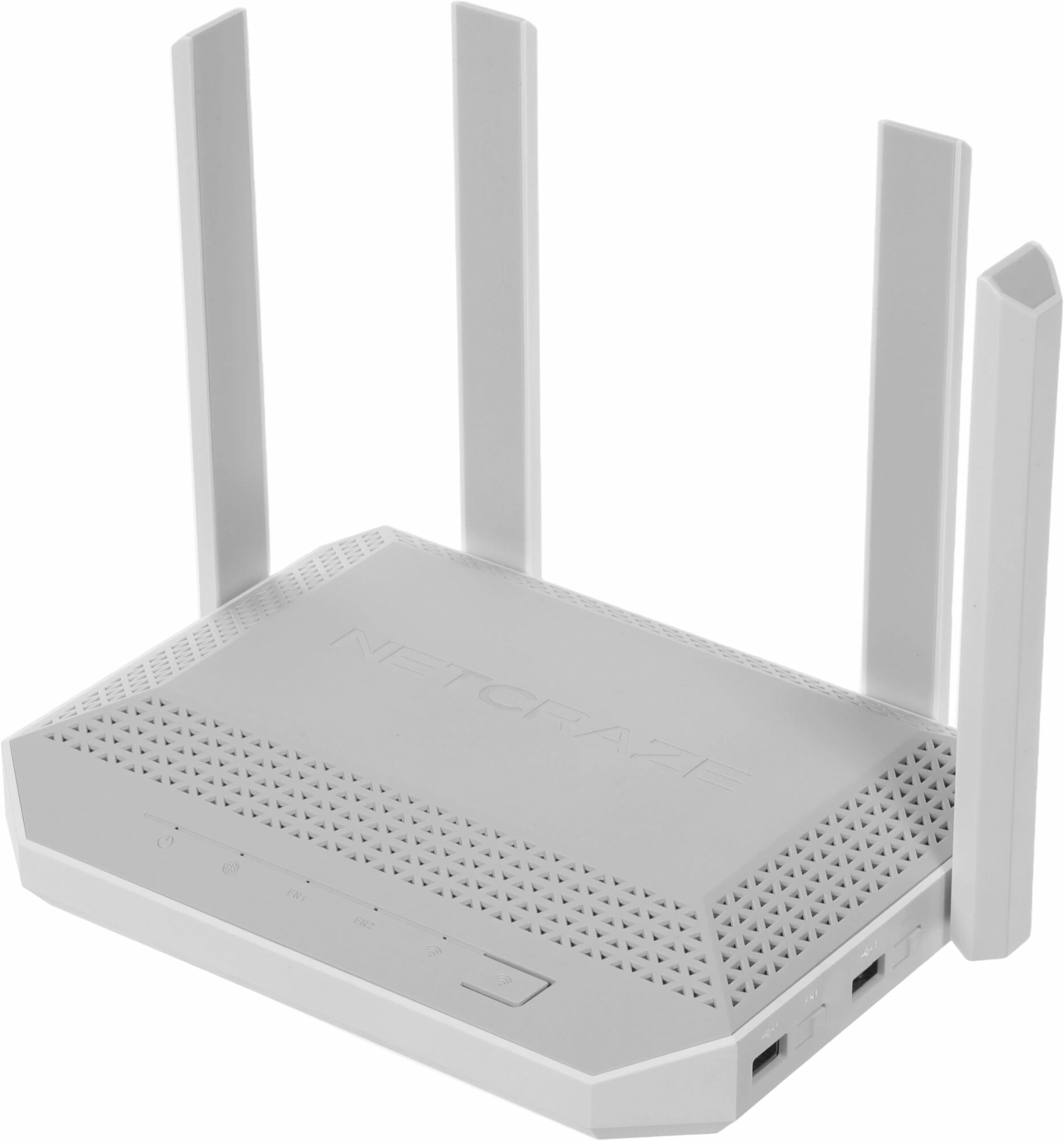 Роутер беспроводной Netcraze Giga AX3000 10/100/1000BASE-TX/SFP/4g ready белый (NC-1012)