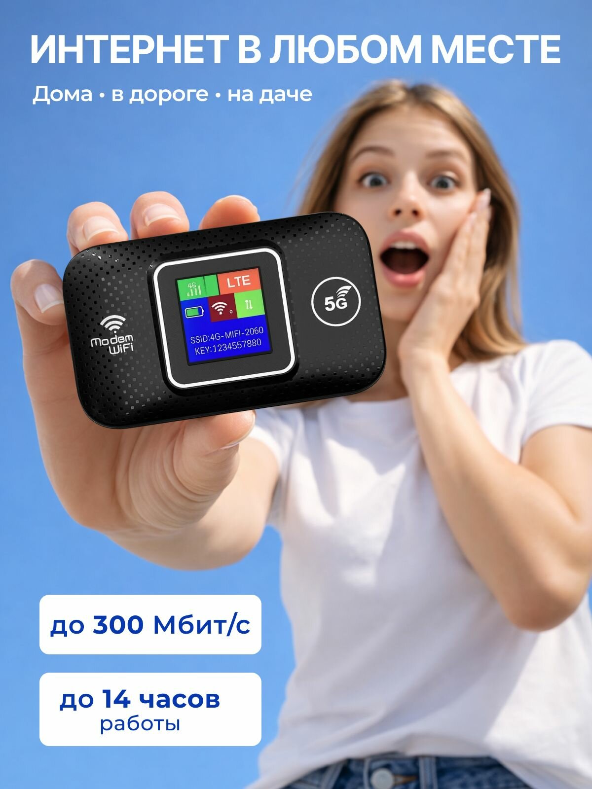Роутер wifi с сим картой модем 4g wifi с сим LTE