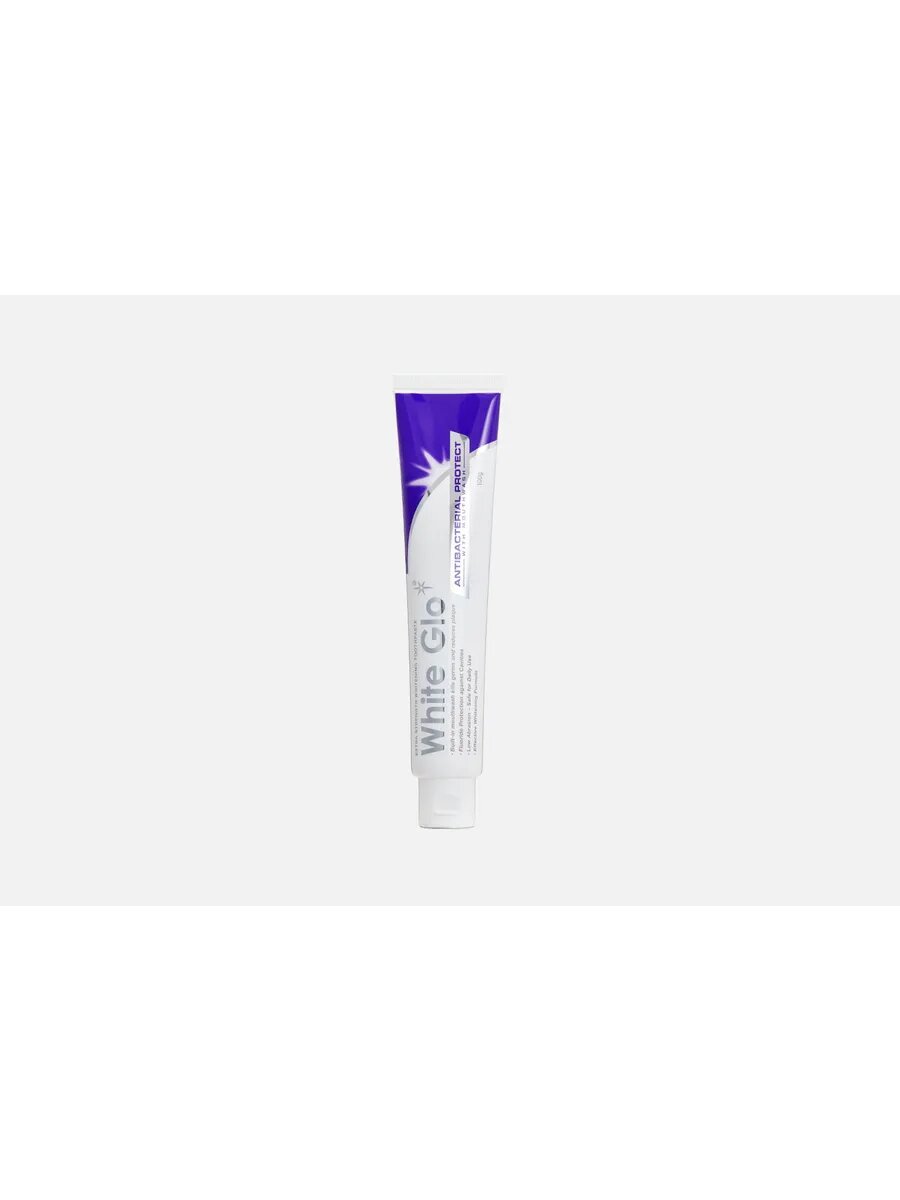 Зубная паста WHITE GLO whitening with antibacterial effect and rinse aid 100 г