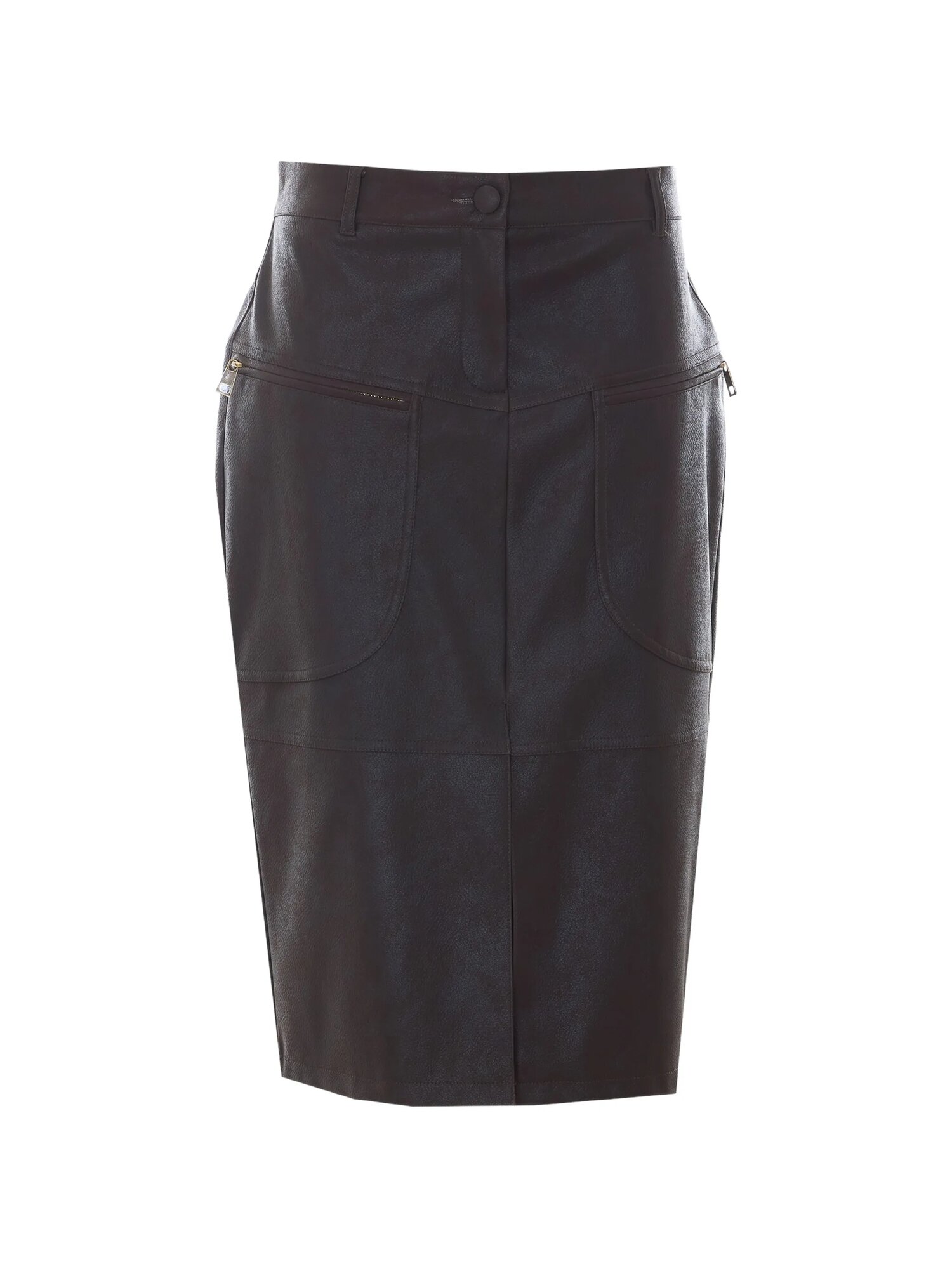 Пальто Midi skirt in coated fabric