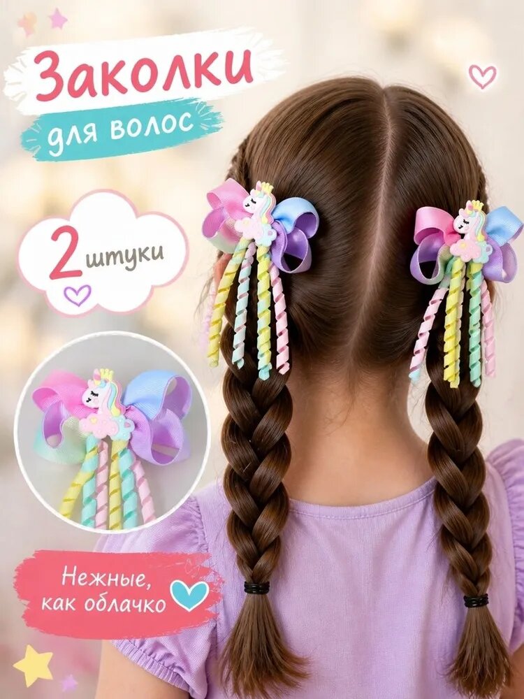 Бант для волос 2 шт.