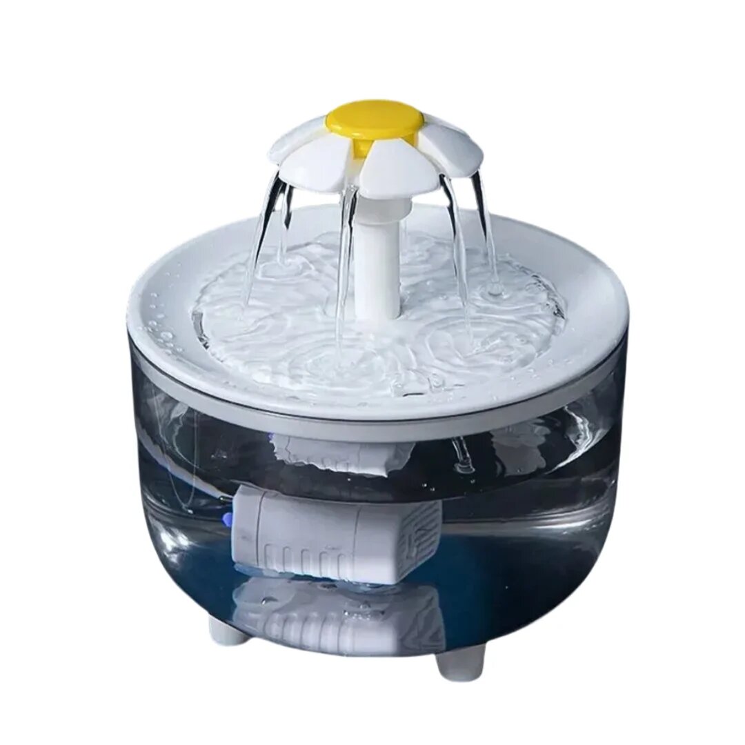USB фонтан для воды для кошек 1.2 л WHITE