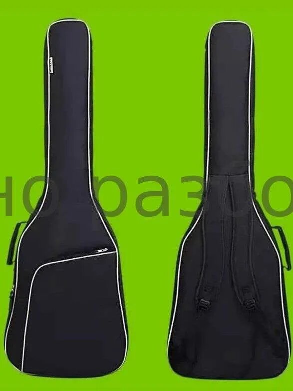 Чехол для бас-гитары, длина 120 см, (типа Jazz Bass), утепленный (8мм), косой накладной карман, ткань повышенной плотности Oxford. Цветной кант.