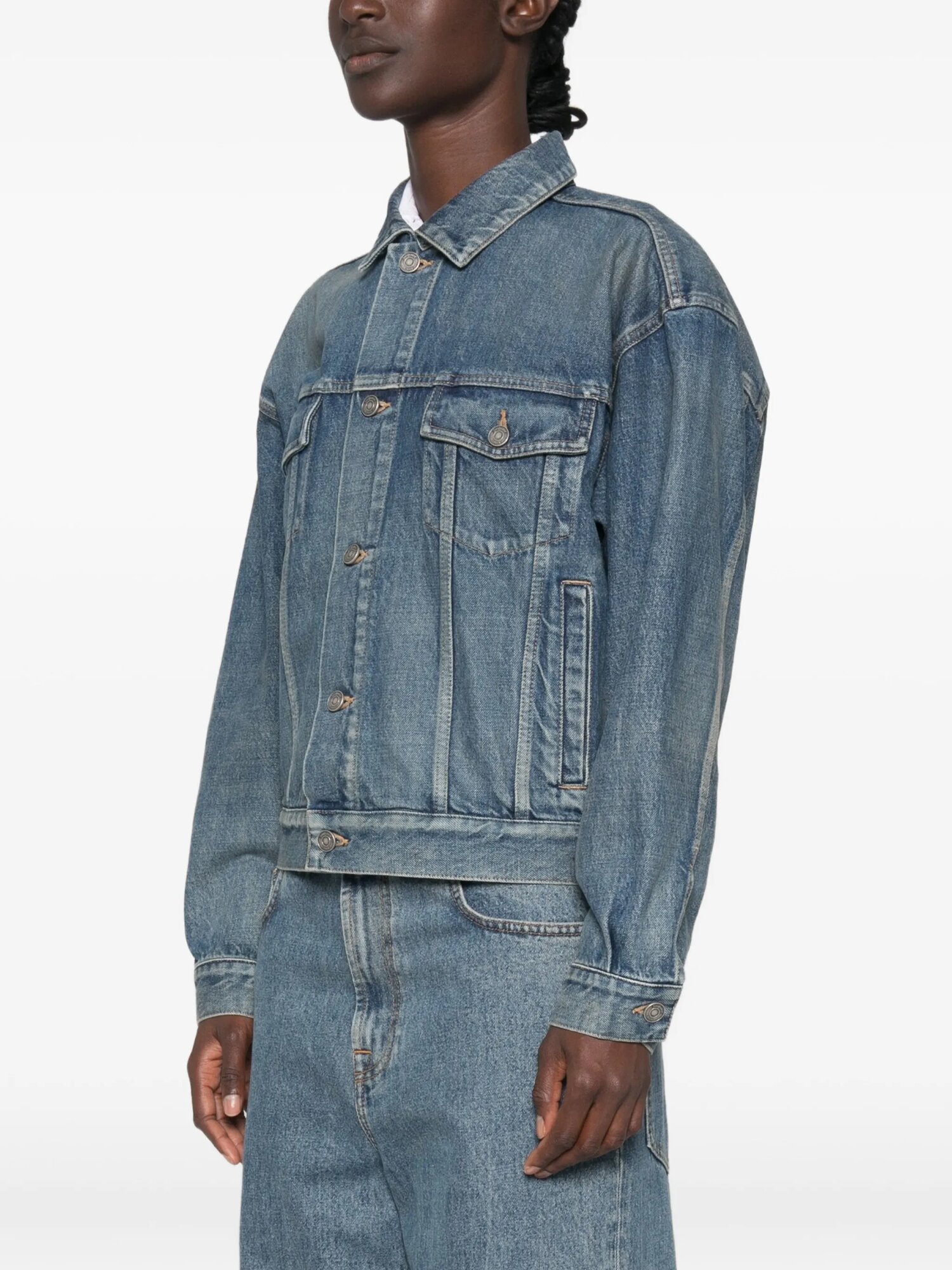 Куртка Saint Laurent Button-up denim jacket, размер 40 — фото 1