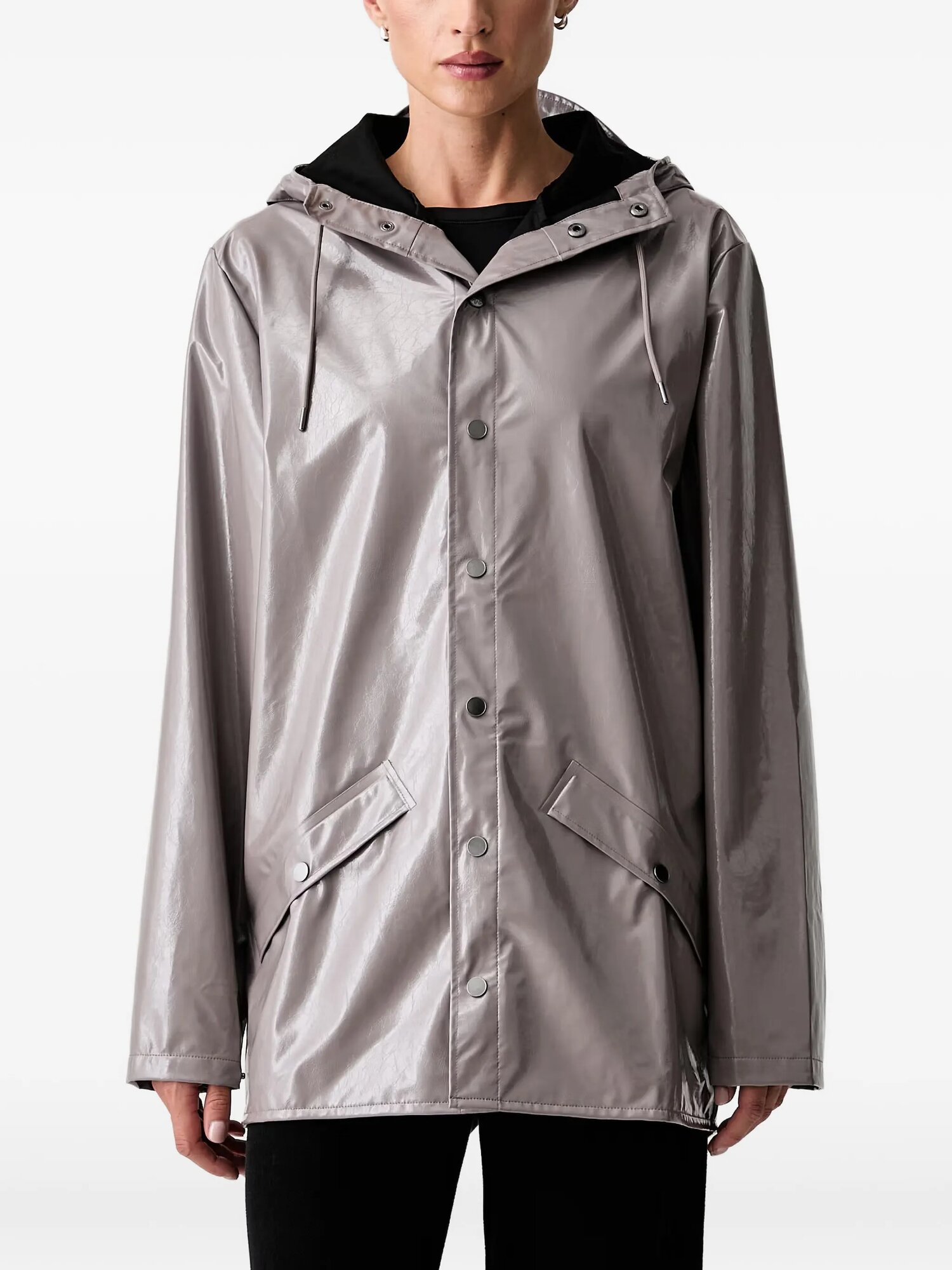 Пальто Hooded gloss-effect raincoat