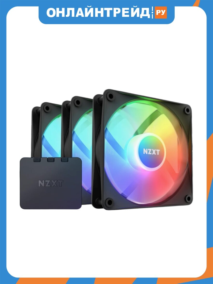 Вентиляторы для корпуса Nzxt F120 RGB Core Triple Pack Black 3шт (RF-C12TF-B1)
