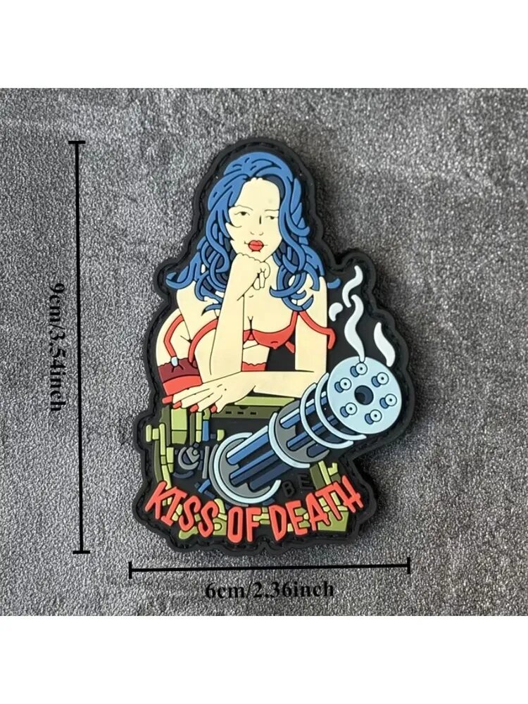 Шеврон, Нашивка, Патч Тактический "KISS OF DEATH".