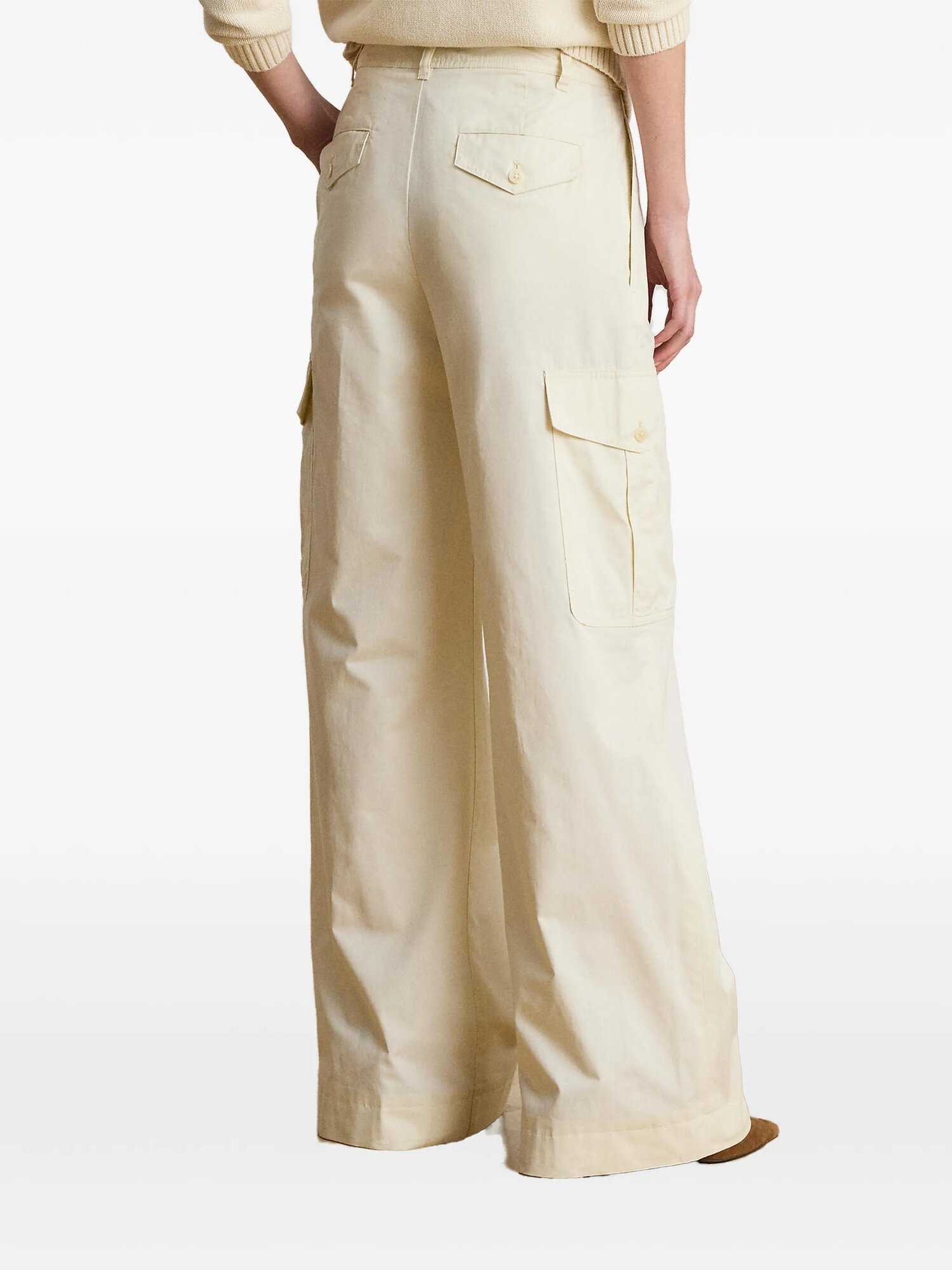 Брюки Lauren Ralph Lauren Pleated wide-leg cargo pants, размер 8 — фото 1