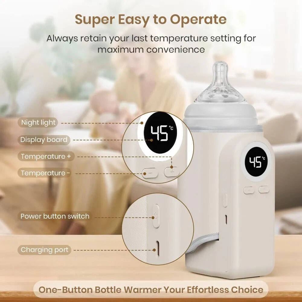 Подогреватель молока Portable Milk Warmer 10000 мАч 5В-2А/9В=2А BPA — фото 1