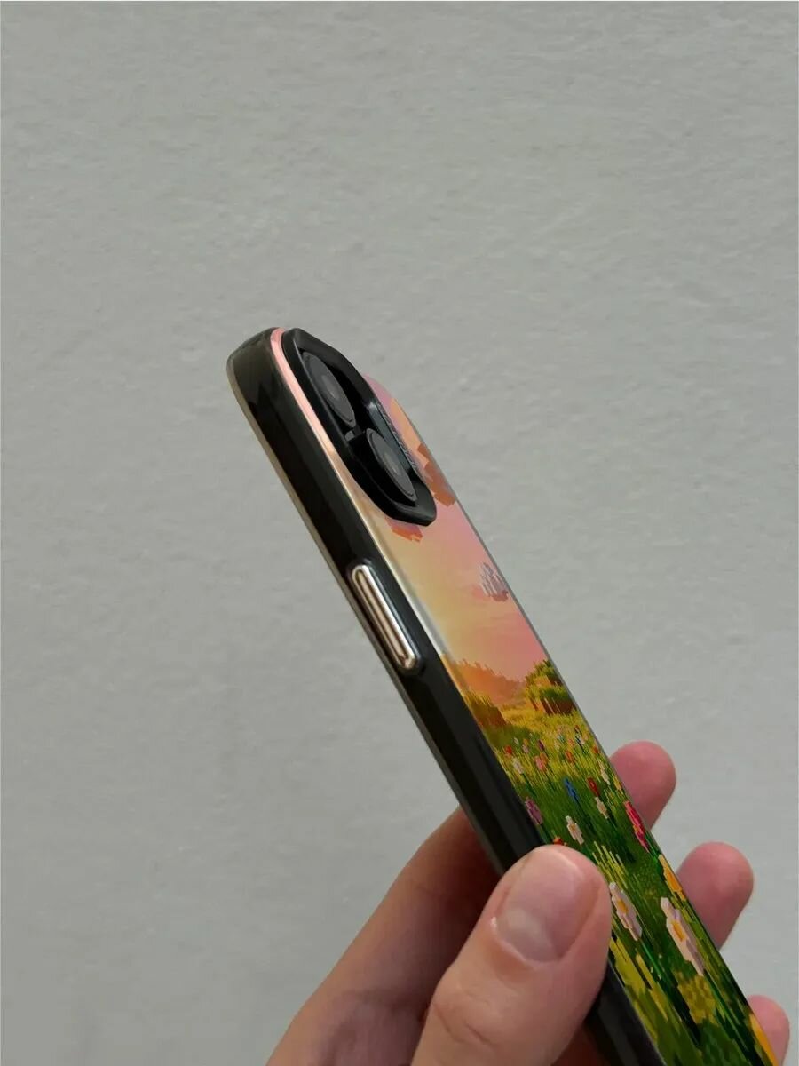 Чехол на Iphone 15 minecraft — фото 1