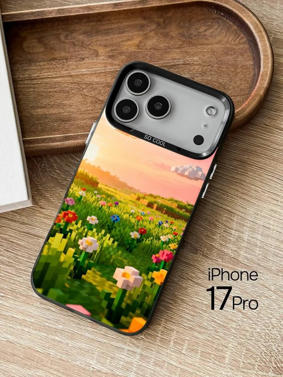 Чехол на iPhone 17 Pro minecraft