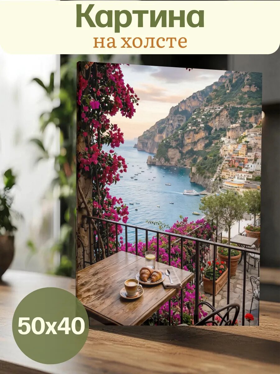 Картина 40x50 Италия Венеция Эстетика Река Italy Пляж